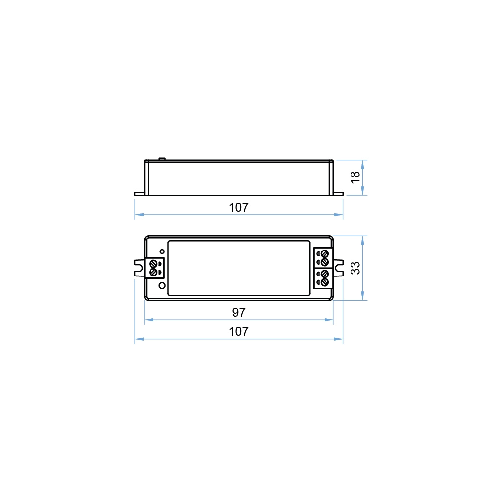 T701.DIM Single-channel control unit and wireless dimmer remote control
