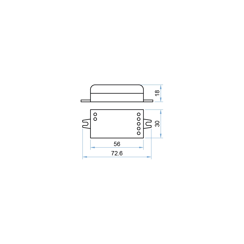 T730 Four-channel PMW dimmer with Bluetooth controls