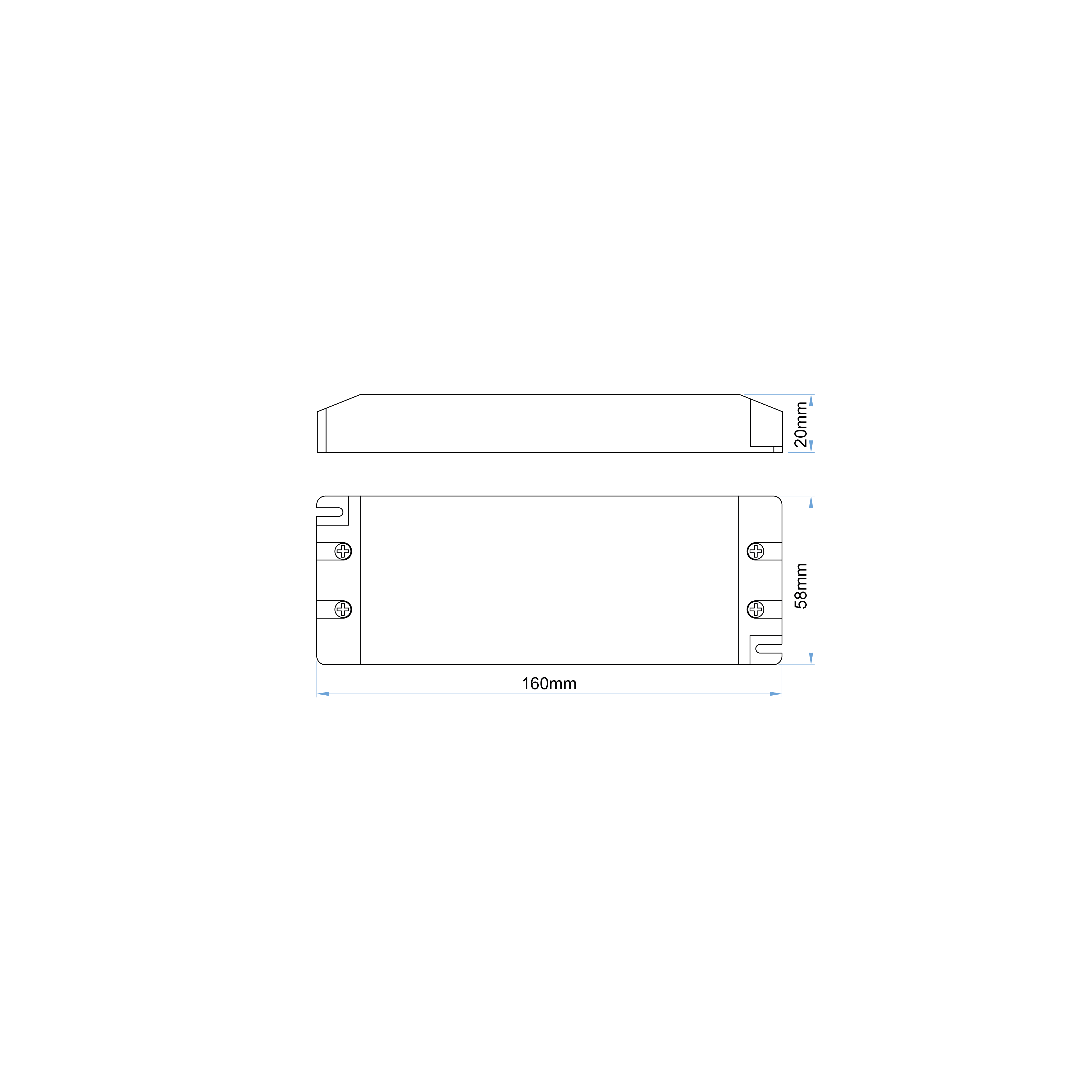 Unwired voltage regulated UL Listed power supply 30W 12V-24V DC