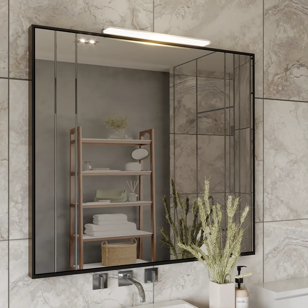 Veletta: LED lamp for mirror with sandblasted methacrylate 7.2W 24V DC