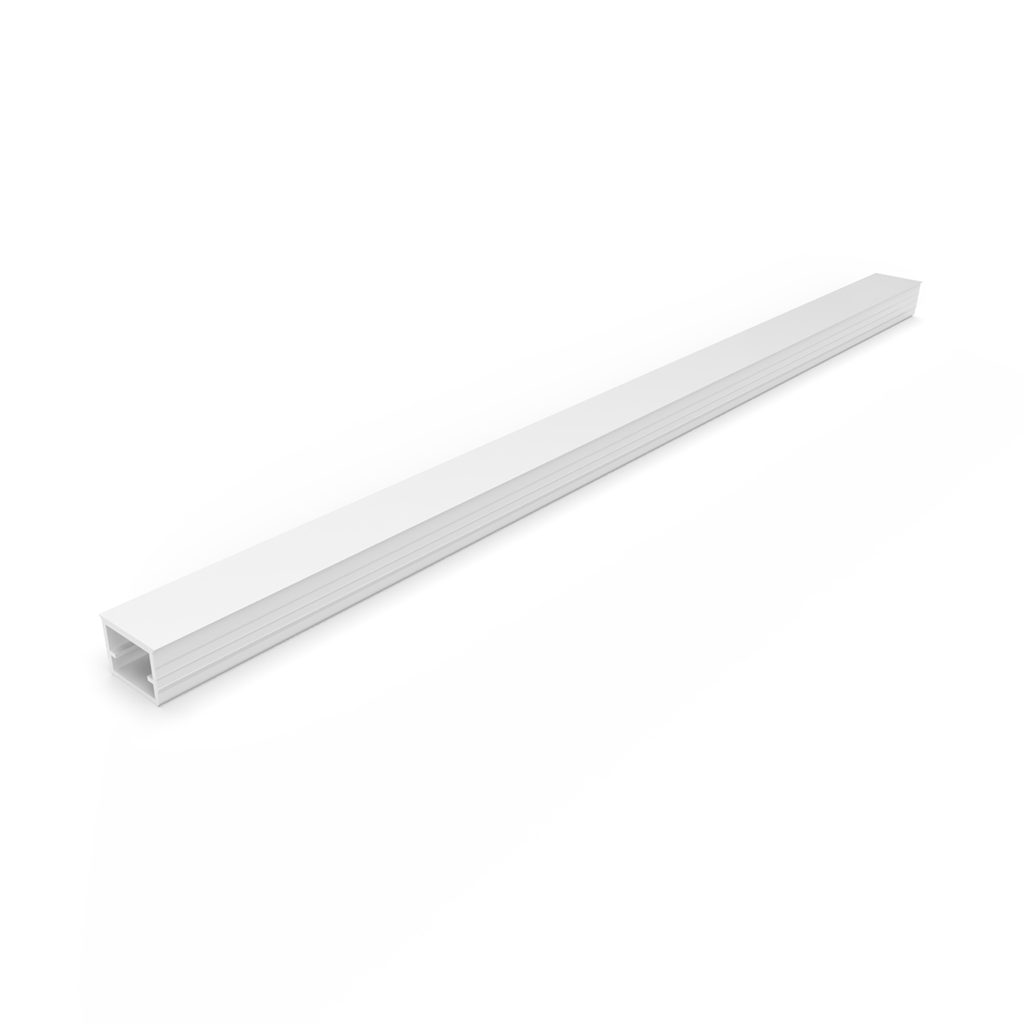 Delta: recessed polycarbonate LED profile for cabinet and wood
