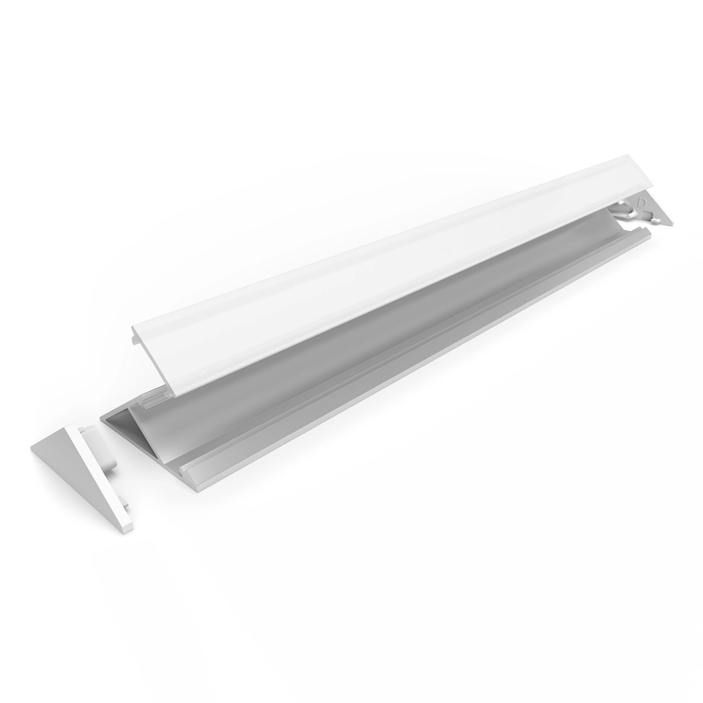 Koneo: external aluminum LED profile for cabinet