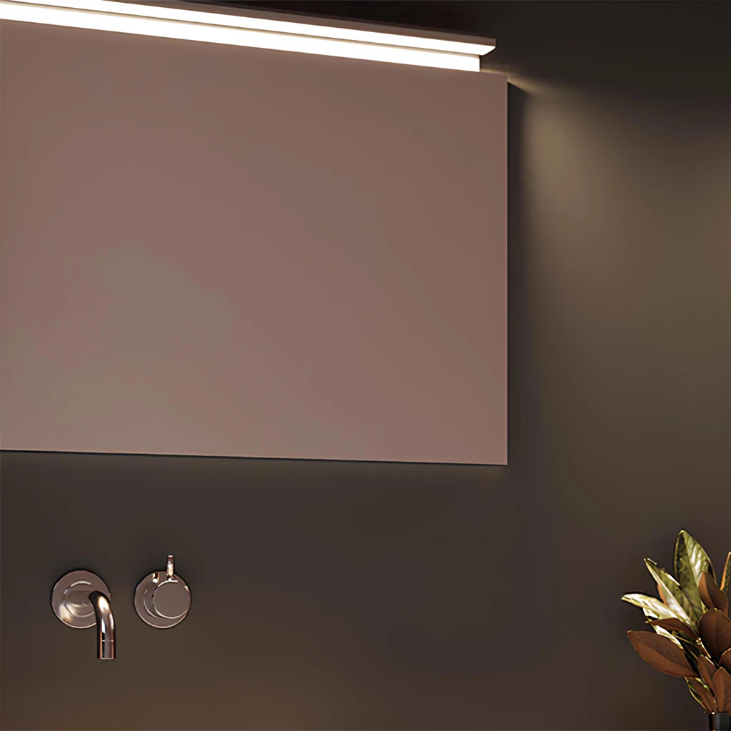 Ikara: external aluminum LED profile for mirror