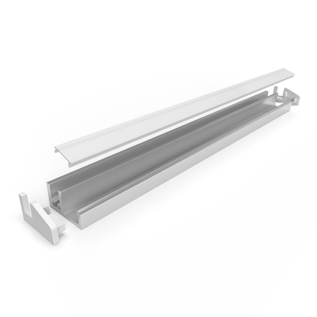 Nil: external aluminum LED profile for mirror