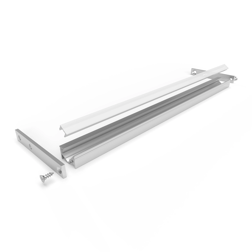 Cly: recessed aluminum LED profile for drawer with indirect light