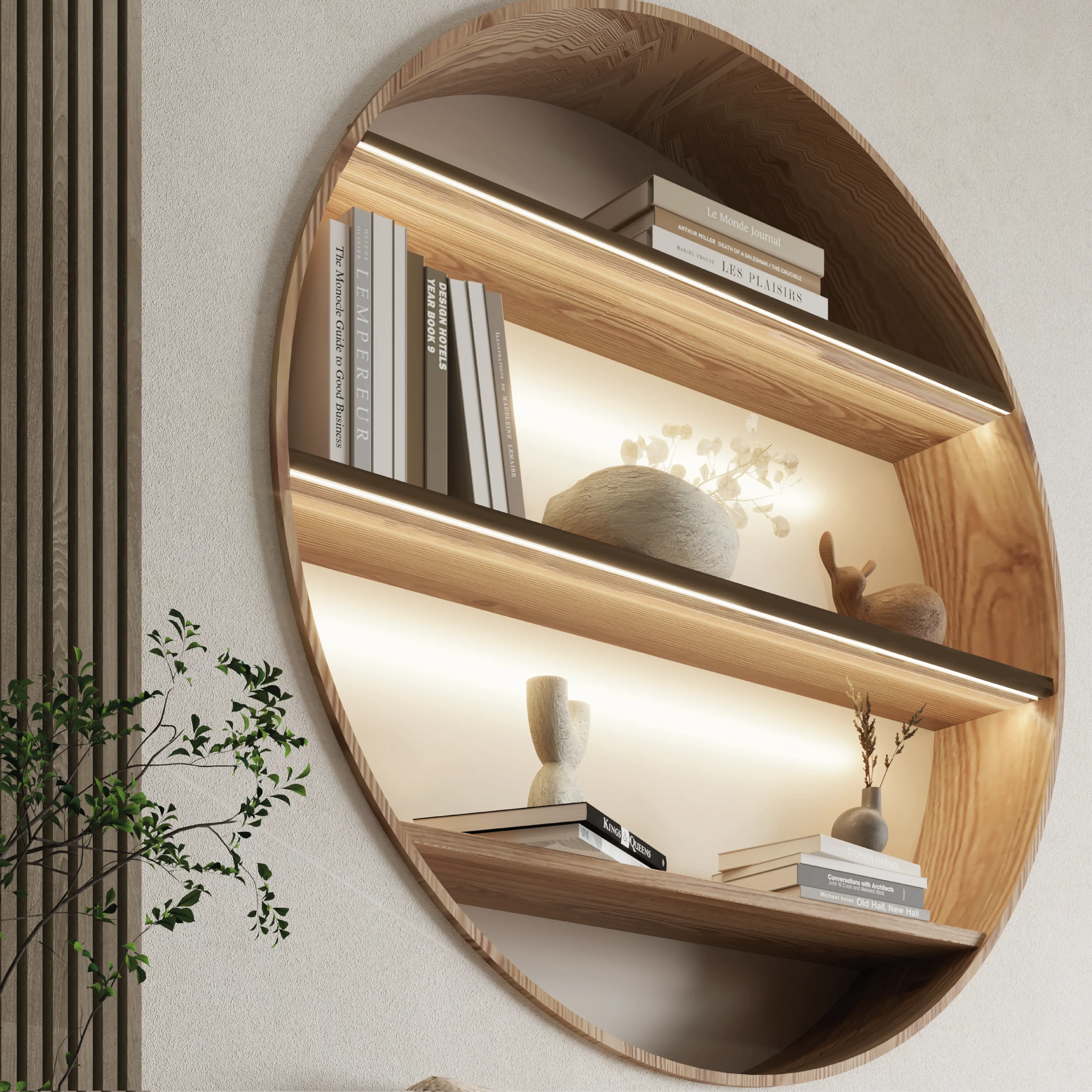 Pop: P83 LED profile for cabinet in aluminum or black finish