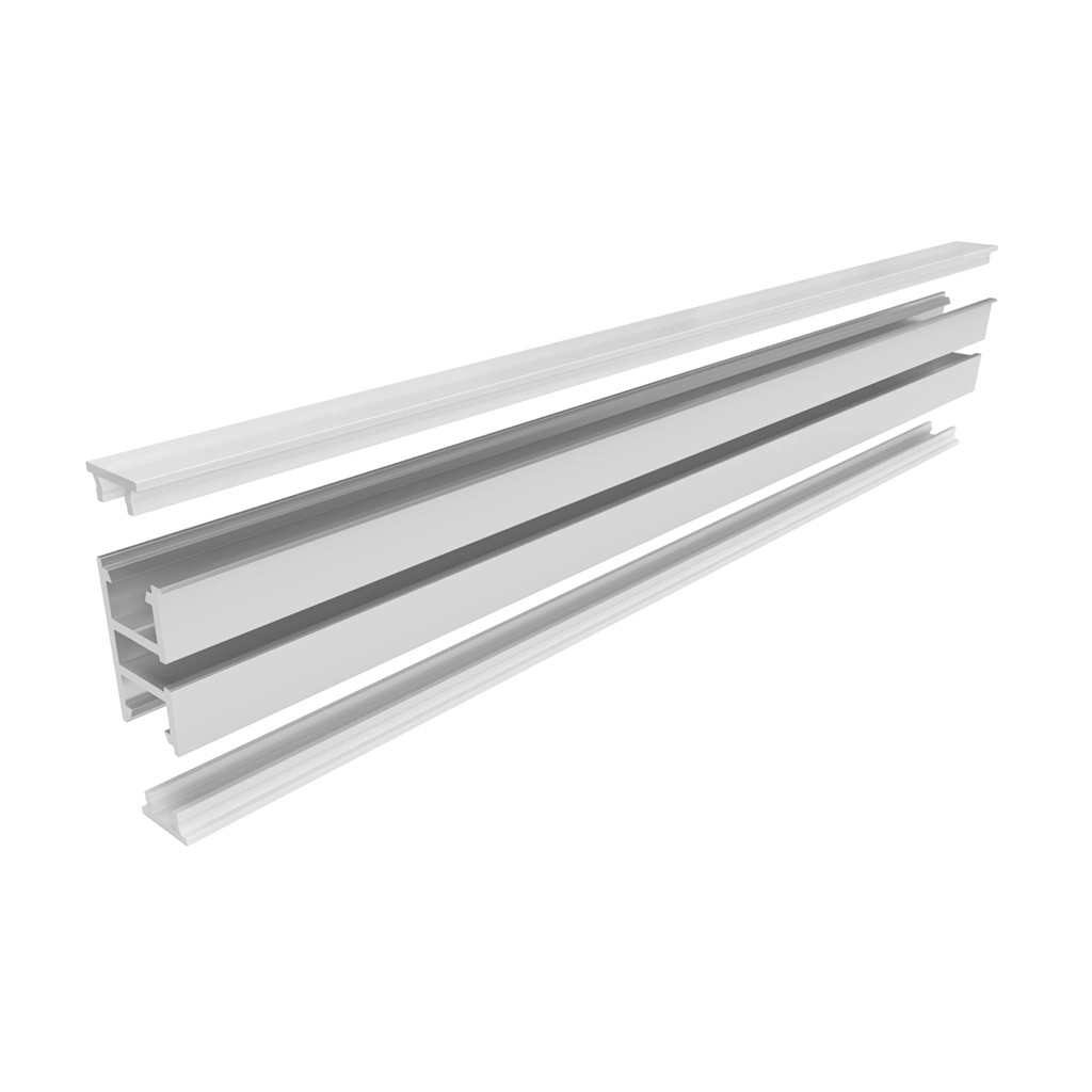 Tline: profilo LED in alluminio ad incasso/esterno per pensile