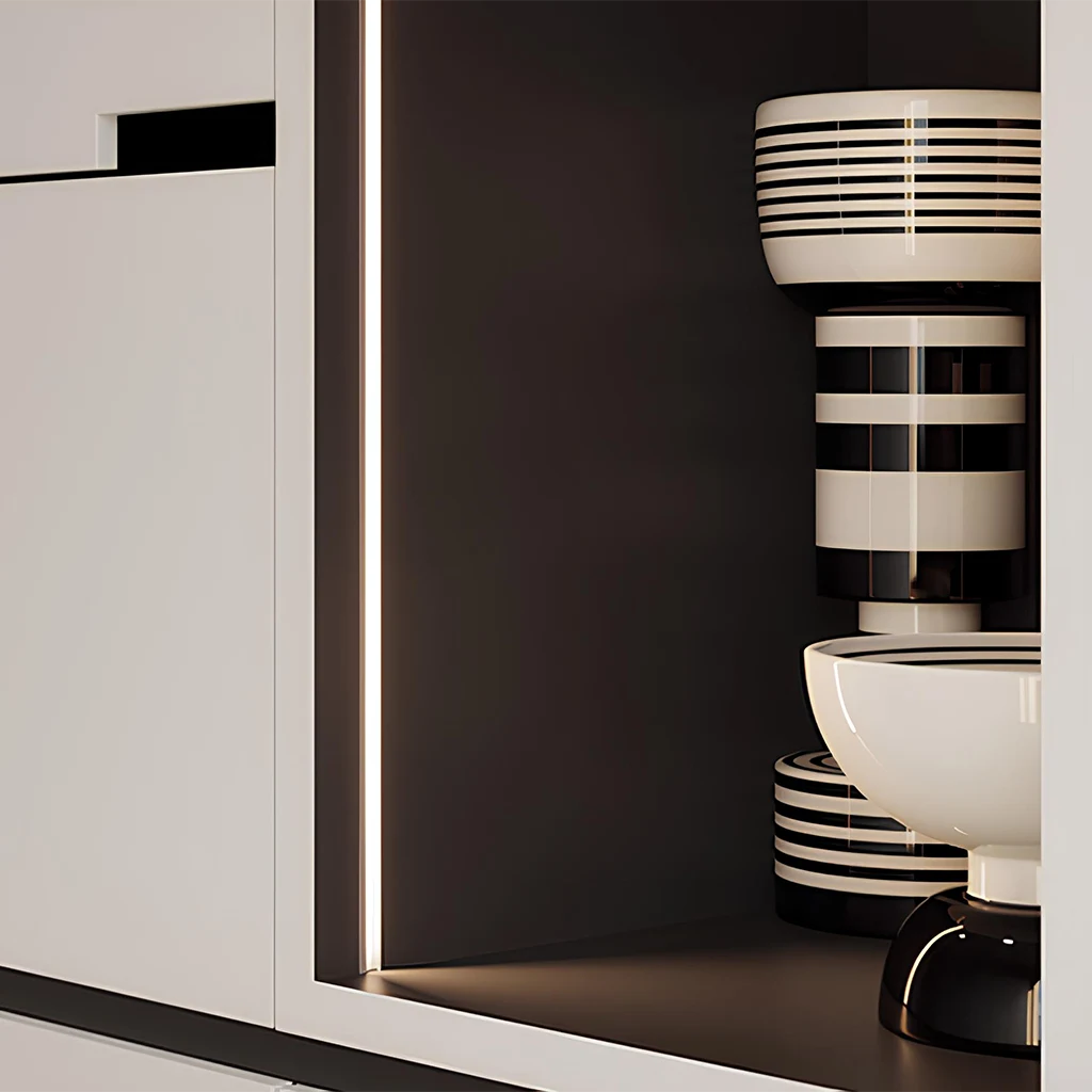 Clyde: profilo LED in alluminio ad incasso con luce indiretta