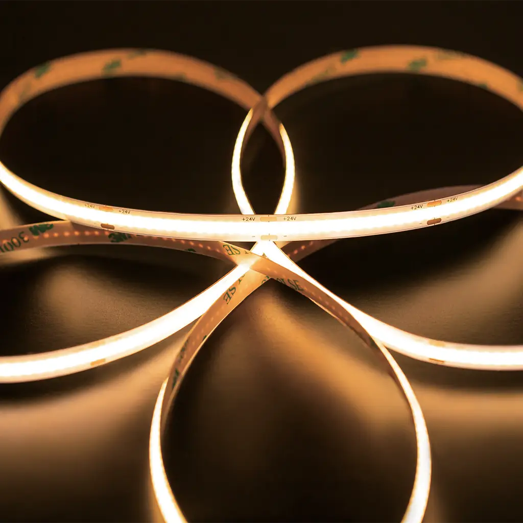 Dimmable COB LED strip, IP65, 24V DC 532 to 594 lumen/m